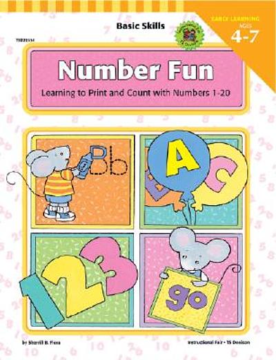Number fun : (learning to print and count with numbers 1 to 20 ...
