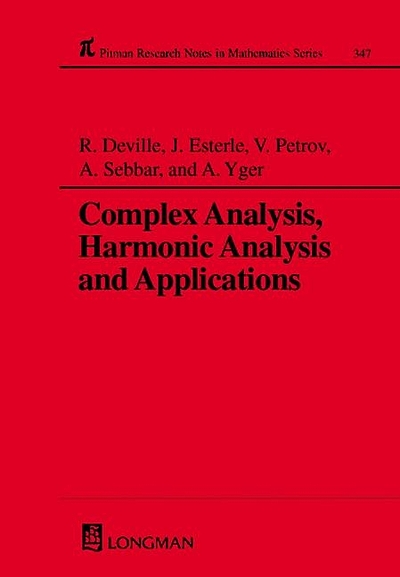 Complex analysis, harmonic analysis and applications | WorldCat.org