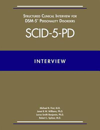 SCID-5-SPQ : Structured Clinical Interview for DSM-5 Screening ...