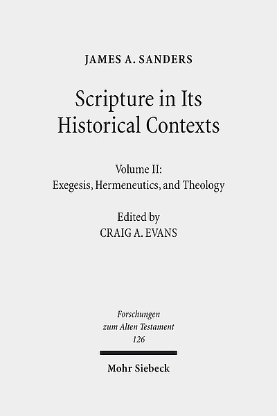 Scripture In Its Historical Contexts Volume 2 Exegesis Hermeneutics