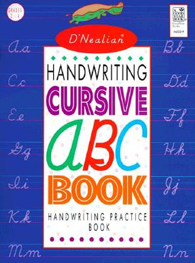 D'Nealian handwriting cursive ABC book : handwriting practice book ...