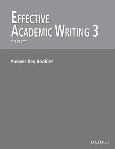 Effective academic writing. 3, The essay | WorldCat.org