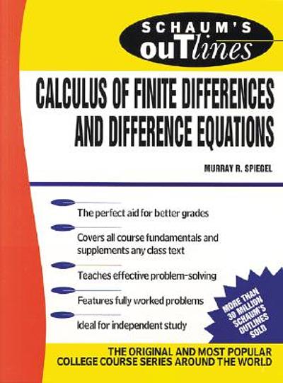Schaum's outline of theory and problems of calculus of finite ...