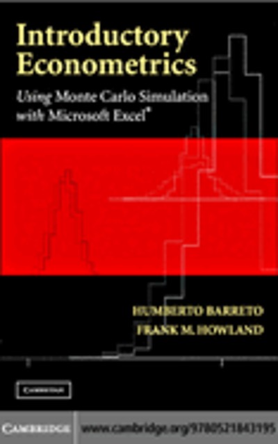 Introductory econometrics : using Monte Carlo simulation with Microsoft ... Introductory econometrics : using Monte Carlo simulation with Microsoft ...