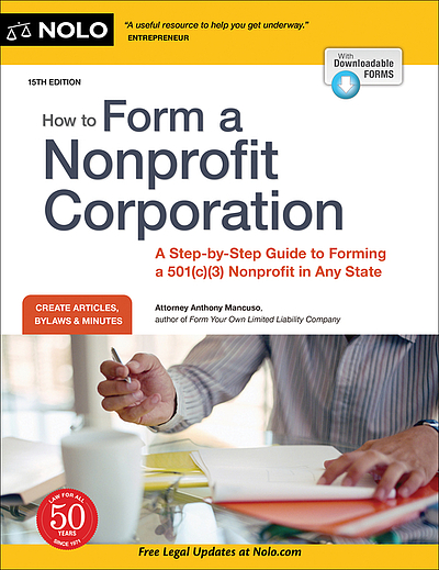 How to Form a Nonprofit Corporation (National Edition): A Step-By-Step ...