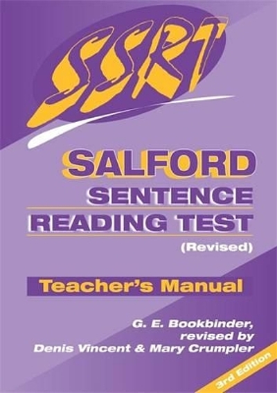 SSRT. Teachers manual : Salford sentence reading test (revised ...