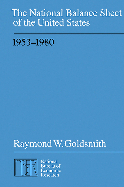 The national balance sheet of the United States, 1953-1980 | WorldCat.org