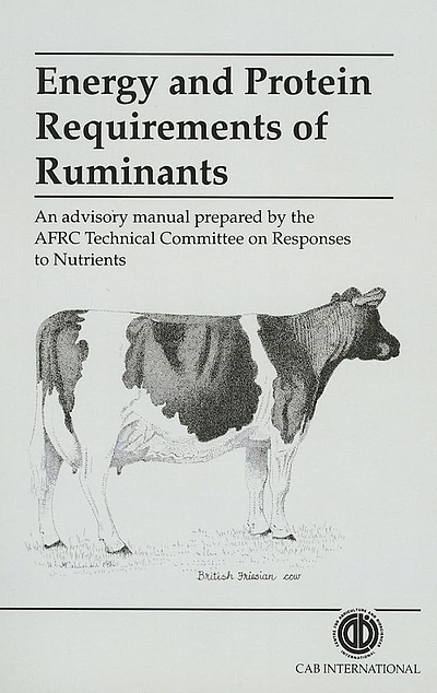 Energy and protein requirements of ruminants : an advisory manual ...