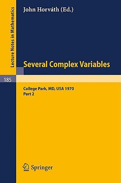 Several Complex variables II, Maryland 1970 : proceedings | WorldCat.org