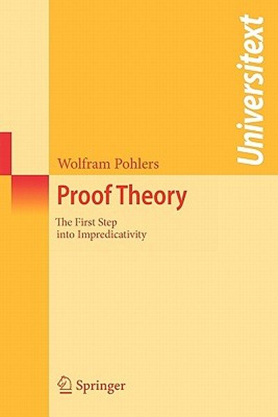 Proof theory : the first step into impredicativity | WorldCat.org