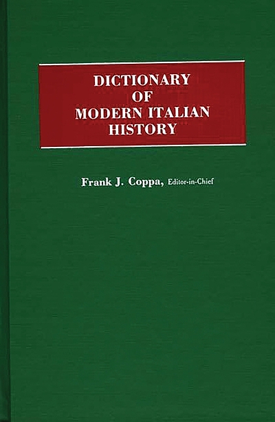 Dictionary of modern Italian history | WorldCat.org