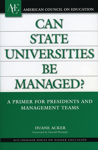 Can state universities be managed? : a primer for presidents and ...