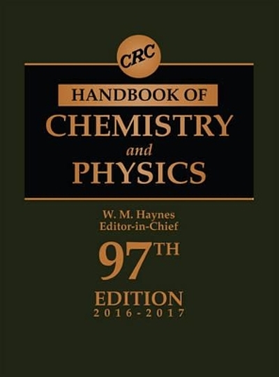 CRC handbook of chemistry and physics : a ready-reference book of ...