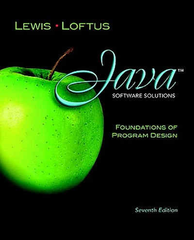 Java software solutions : foundations of program design | WorldCat.org