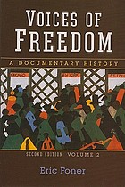Voices of freedom : a documentary history | WorldCat.org