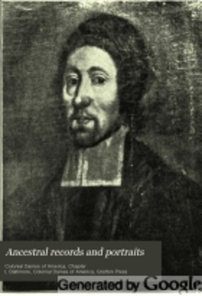 Ancestral records and portraits : a compilation from the archives of ...