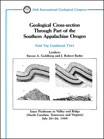 Geological cross-section through part of the southern Appalachian ...
