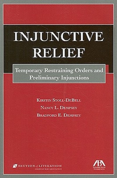 Injunctive relief : temporary restraining orders and preliminary injunctions | WorldCat.org