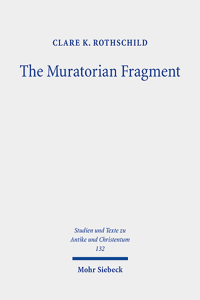 The muratorian fragment : text, translation, commentary | WorldCat.org